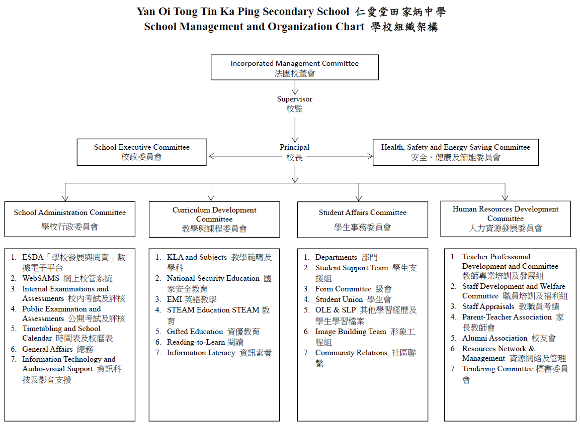 Organizational Structure of the School